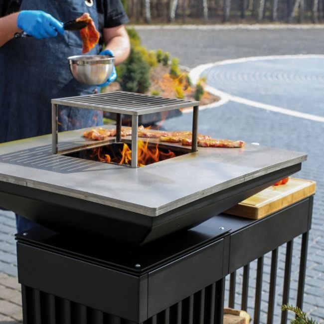 Kratki Quadrum vuurpit met BBQ Horizo | Online bestellen | Uwkachel.nl