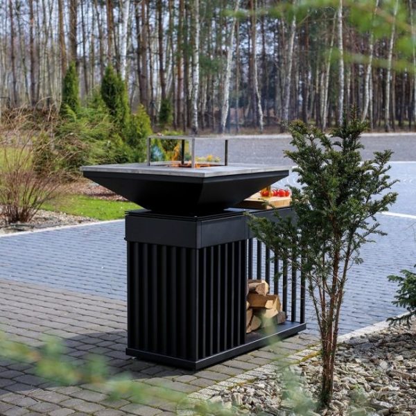 Kratki Quadrum vuurpit met BBQ Horizo | Online bestellen | Uwkachel.nl